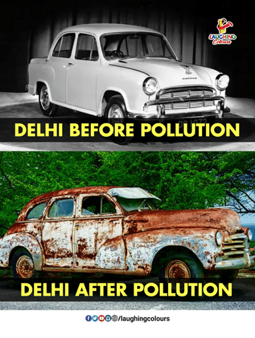 Choking and Laughing in Delhi’s Pollution | Blind to Bounds